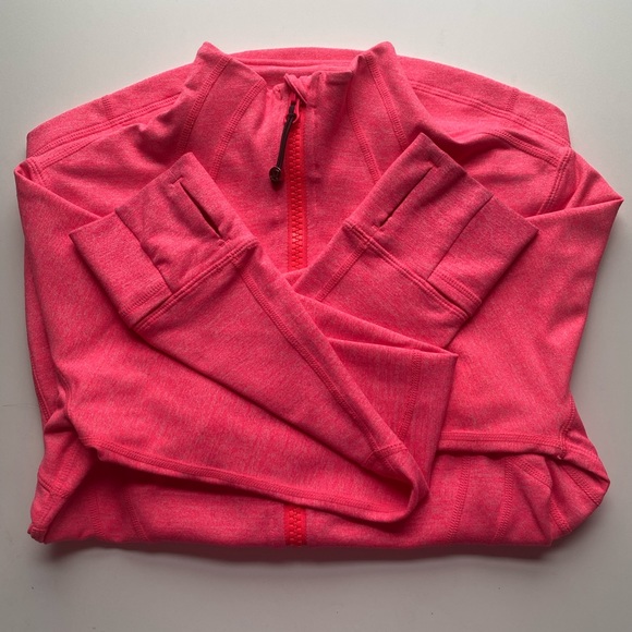 lululemon athletica | Tops | Lululemon Athletica Neon Pink Zip Up ...